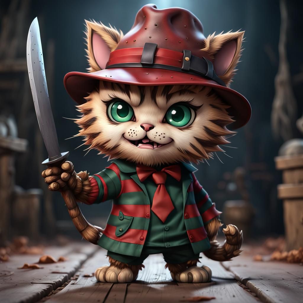 Freddy the cat - AI Generated Artwork - NightCafe Creator