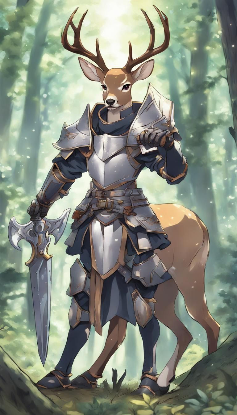 Deer Knight - AI Generated Artwork - NightCafe Creator