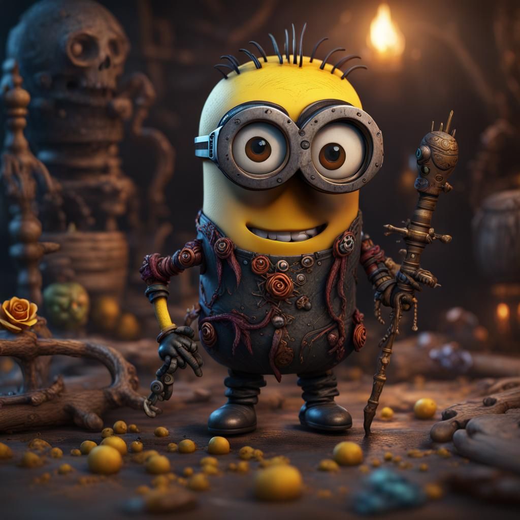 Minions living dead voodoo doll - AI Generated Artwork - NightCafe Creator