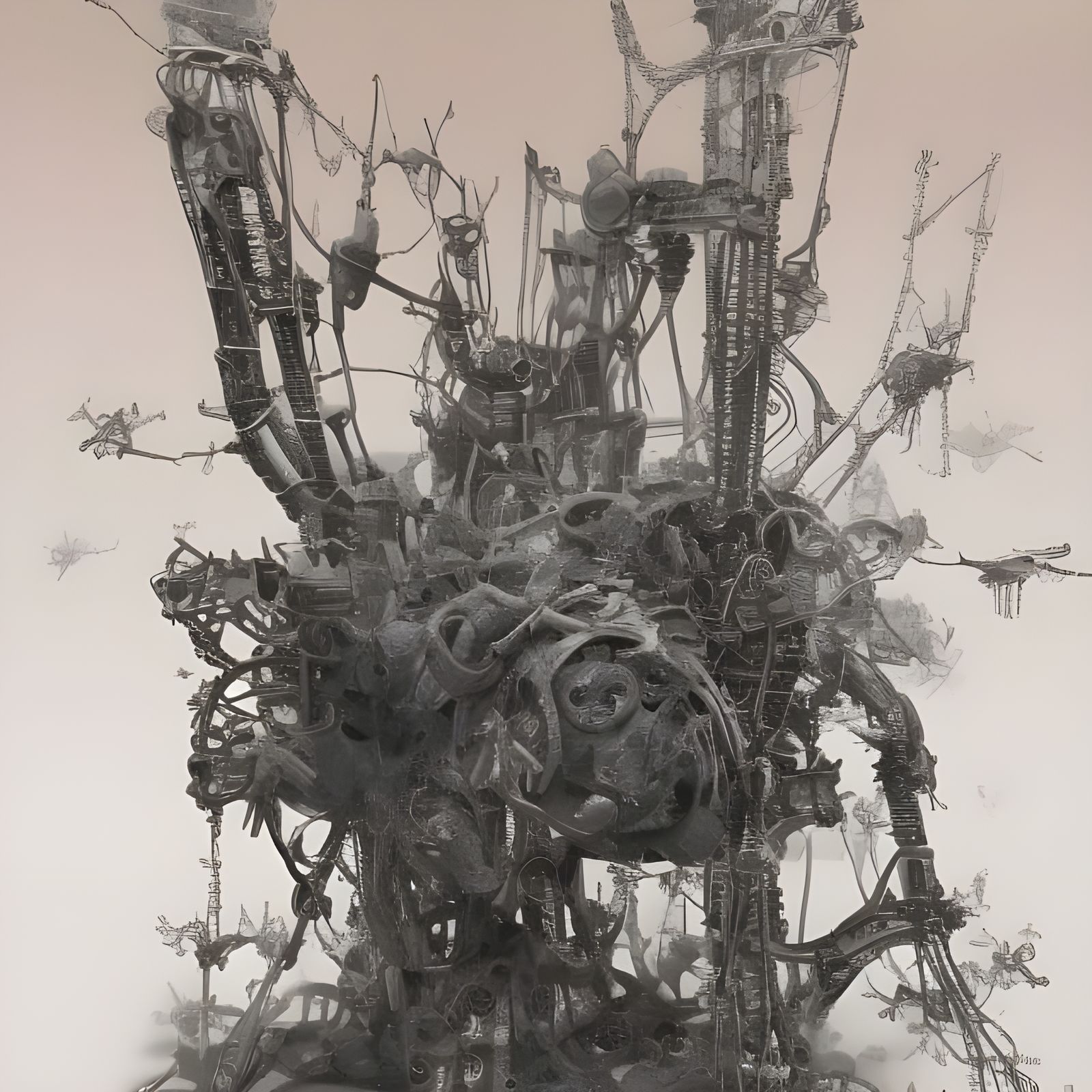 Mechanical Plant - AI Generated Artwork - NightCafe Creator