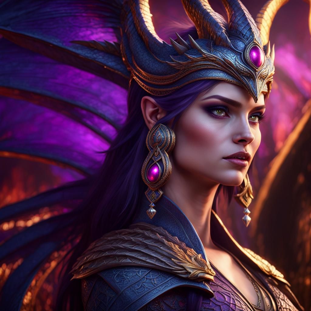 Draconian Queen Rastaban of Draco, The Royal Order of Thuban "Portrait ...