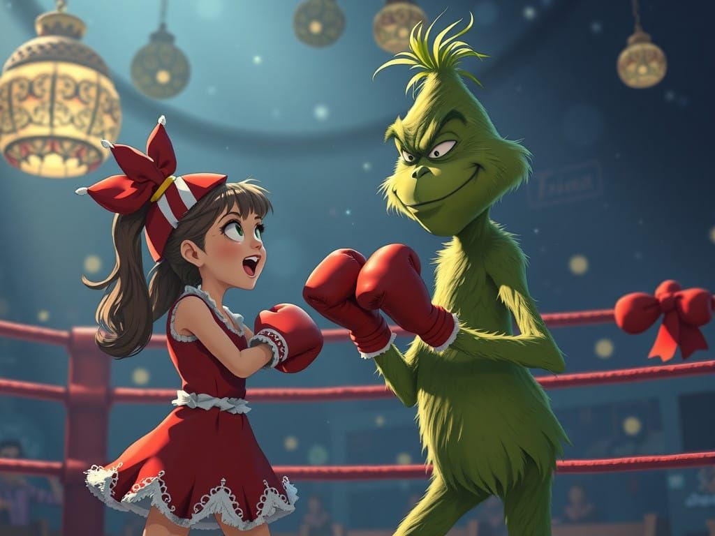 Cindy Lou Who and the Grinch Learn about Boxing Day