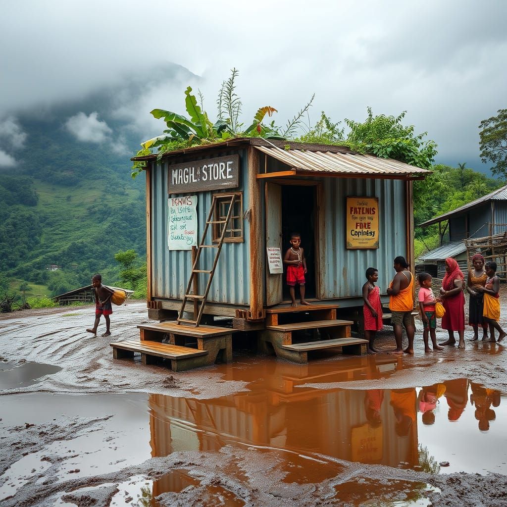 PNG Trade Store - Rustic Highlands Trading Post in Papua New...