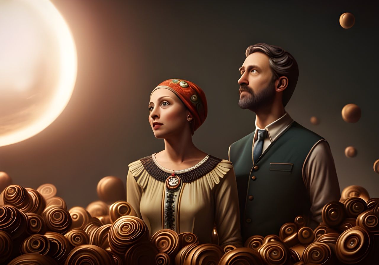 The night it rained chocolates - AI Generated Artwork - NightCafe Creator