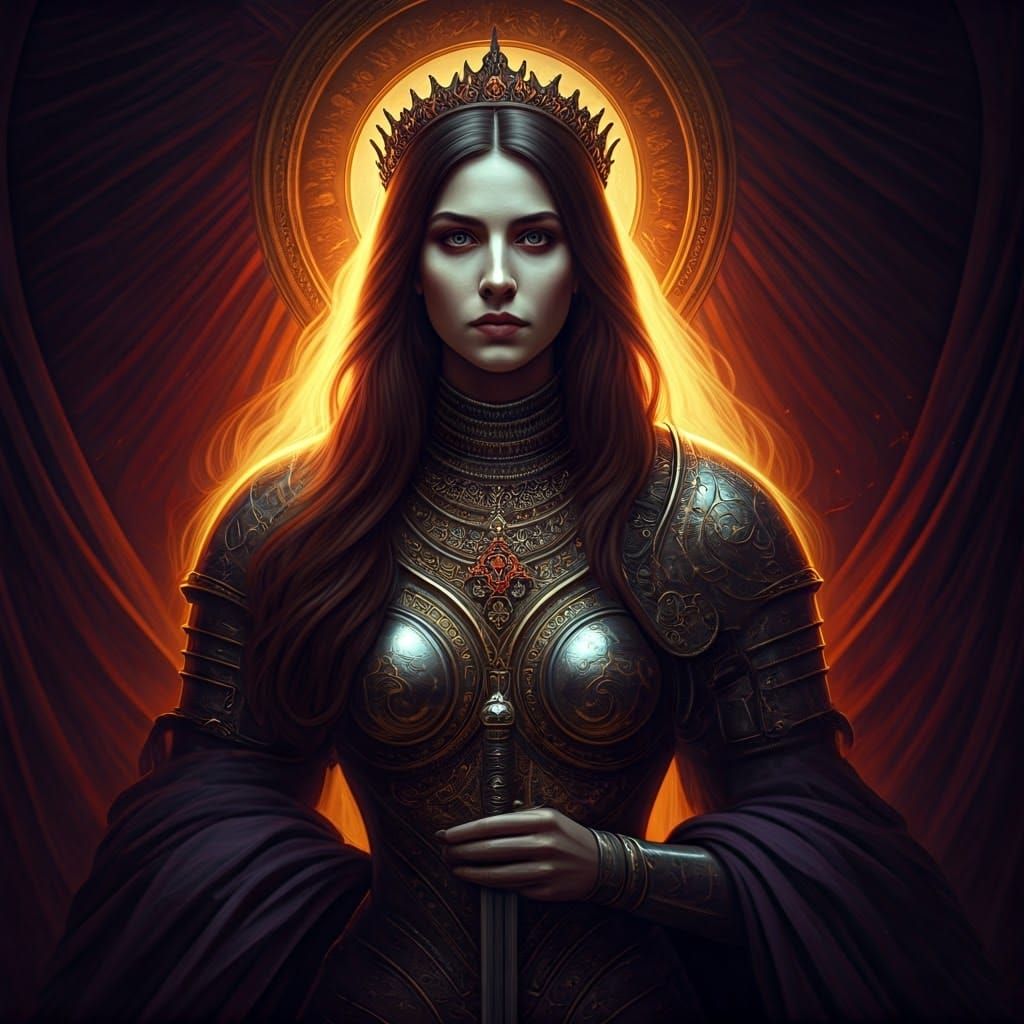 Ethereal Regal Encounter in Baroque Dark Fantasy - AI Art