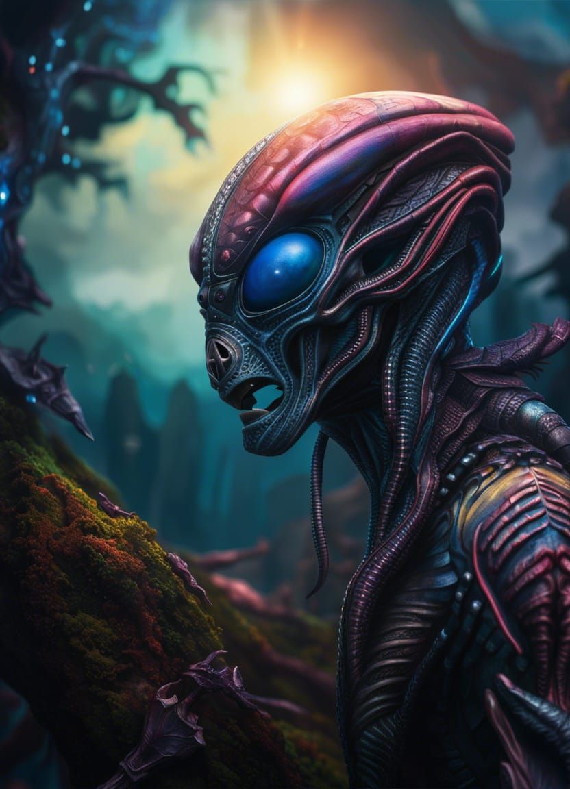 Alien v2 - AI Generated Artwork - NightCafe Creator