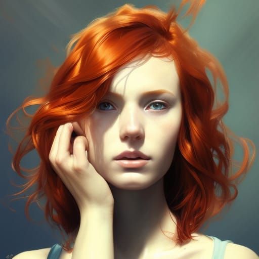 redhead - AI Generated Artwork - NightCafe Creator