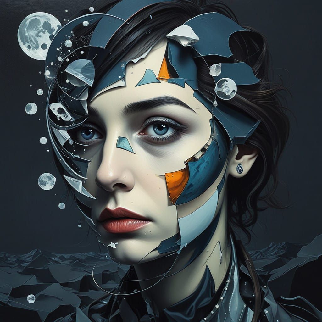 Dissolving Faces Reveal Hidden Stories in a Surrea... - AI Art