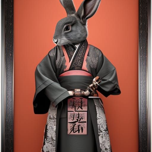 Bunny samurai - AI Generated Artwork - NightCafe Creator