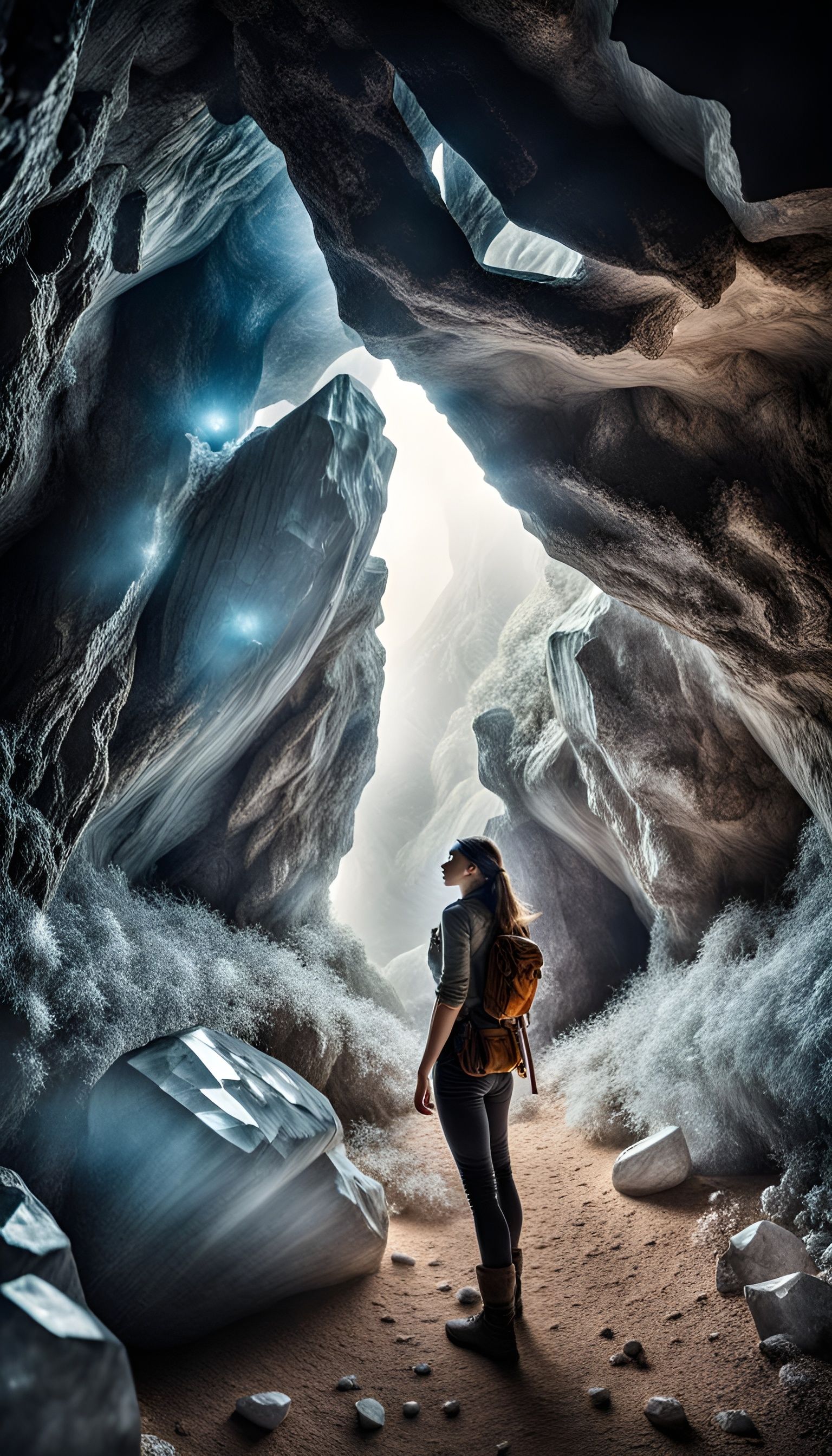 Crystal Caves - AI Generated Artwork - NightCafe Creator