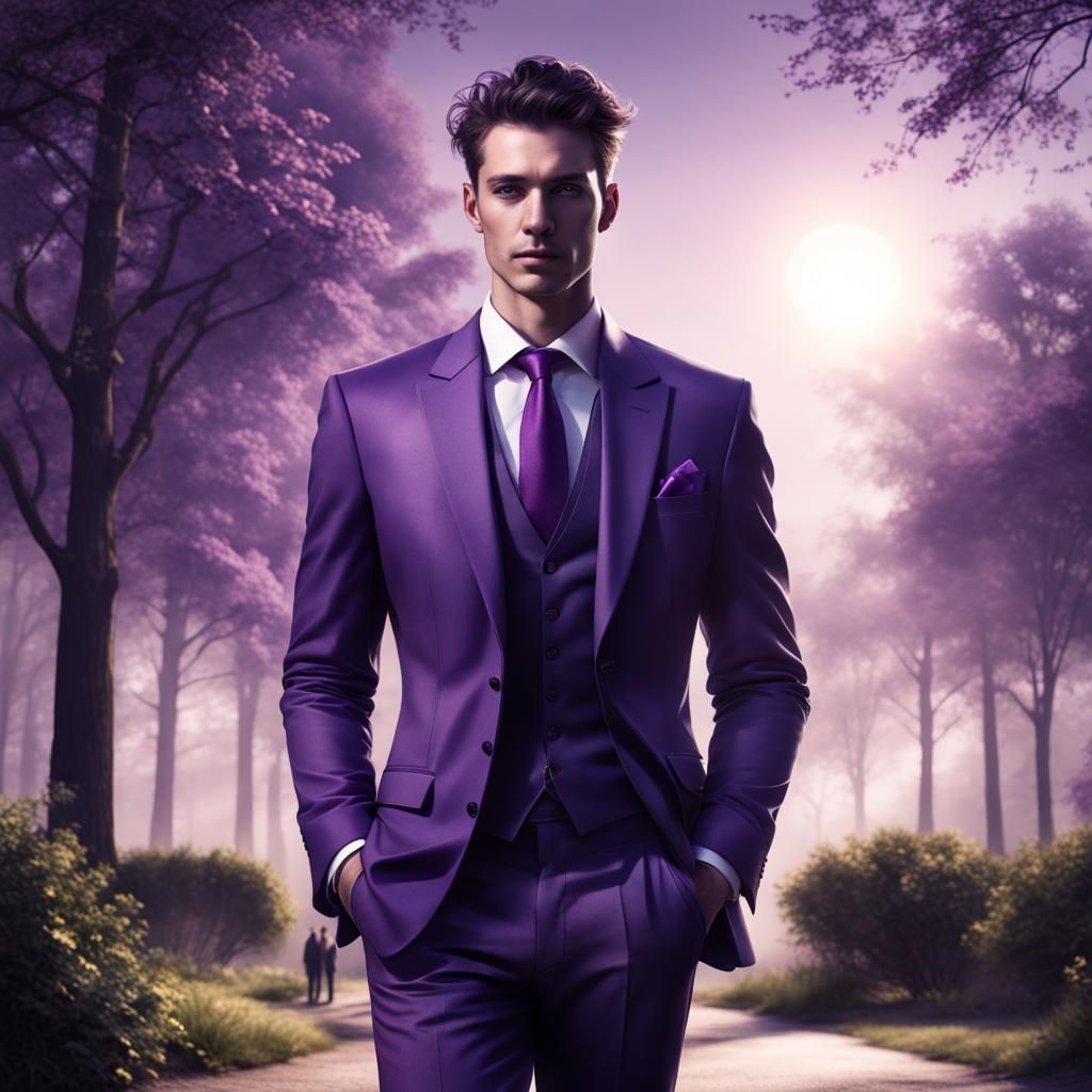 Purple Man - AI Generated Artwork - NightCafe Creator