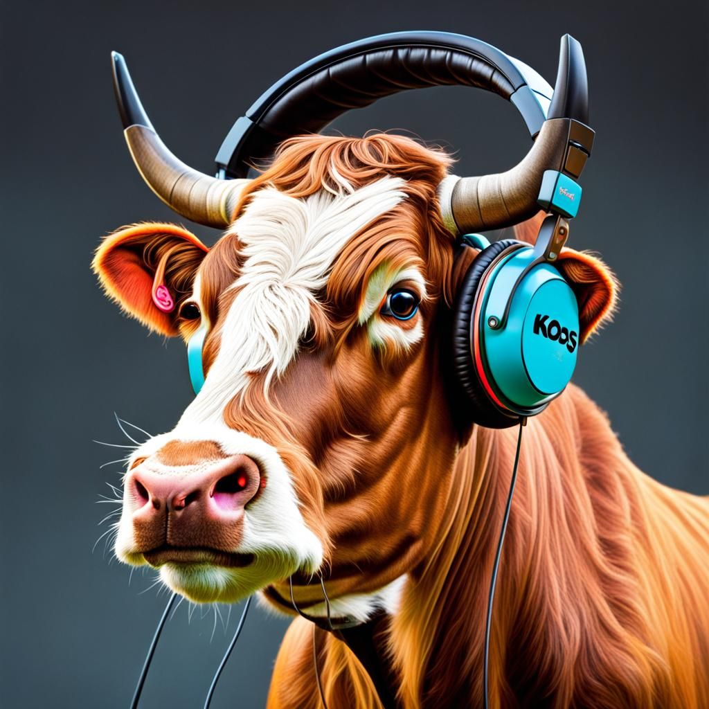 1970s Cow - AI Generated Artwork - NightCafe Creator