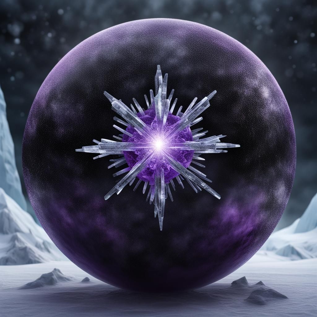 A closer look at the Frozen Core - AI Generated Artwork - NightCafe Creator