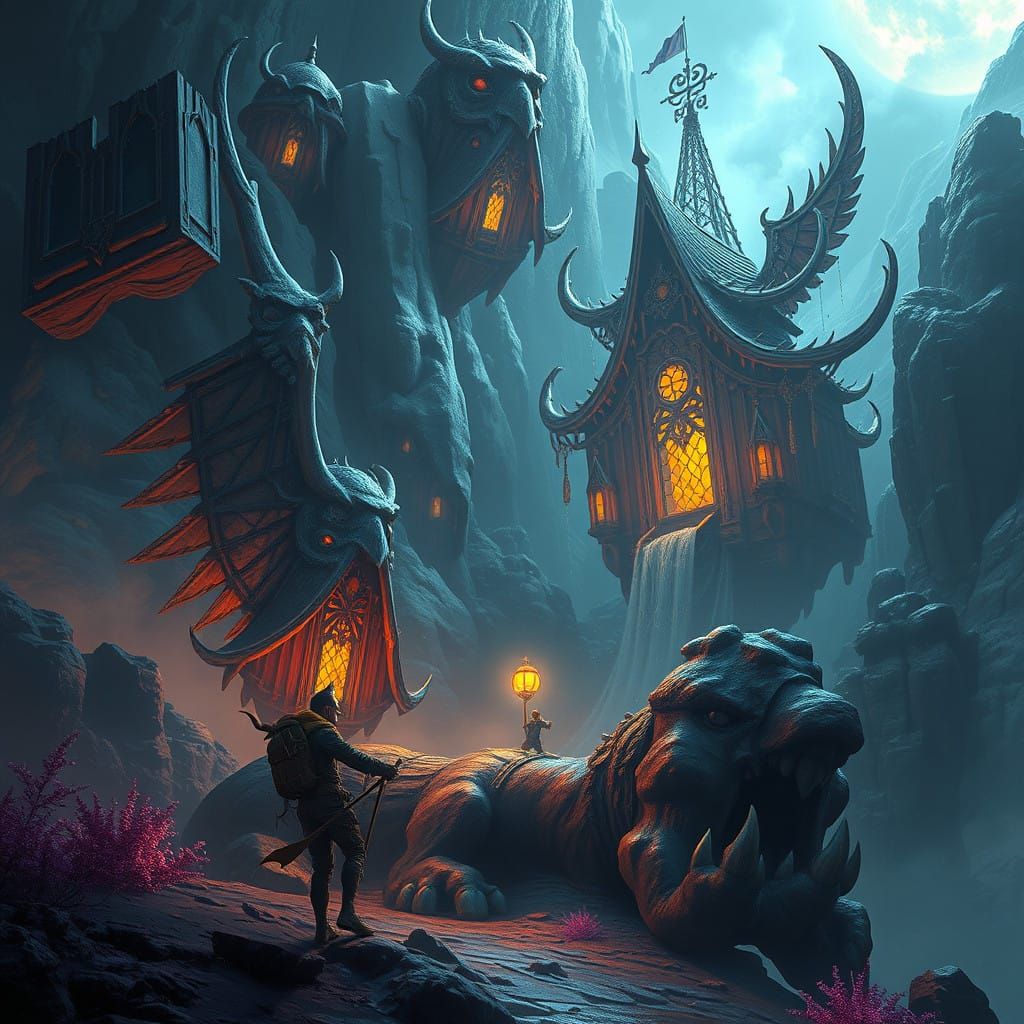 Ethereal Fantasy Concept Art in Detailed Matte Pai... - AI Art