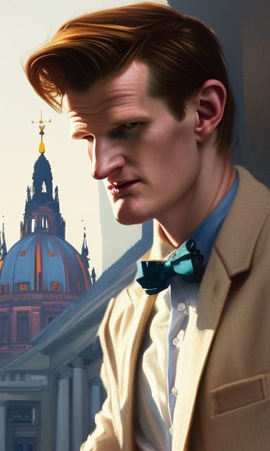 "Matt Smith in Berlin", 8k resolution concept art portrait by Greg ...