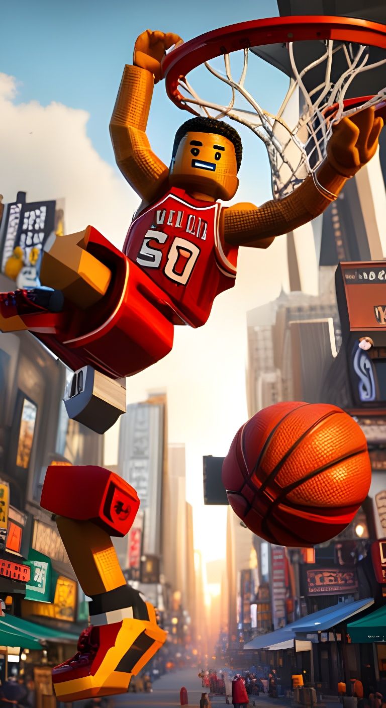 Legos basketball player - AI Generated Artwork - NightCafe Creator