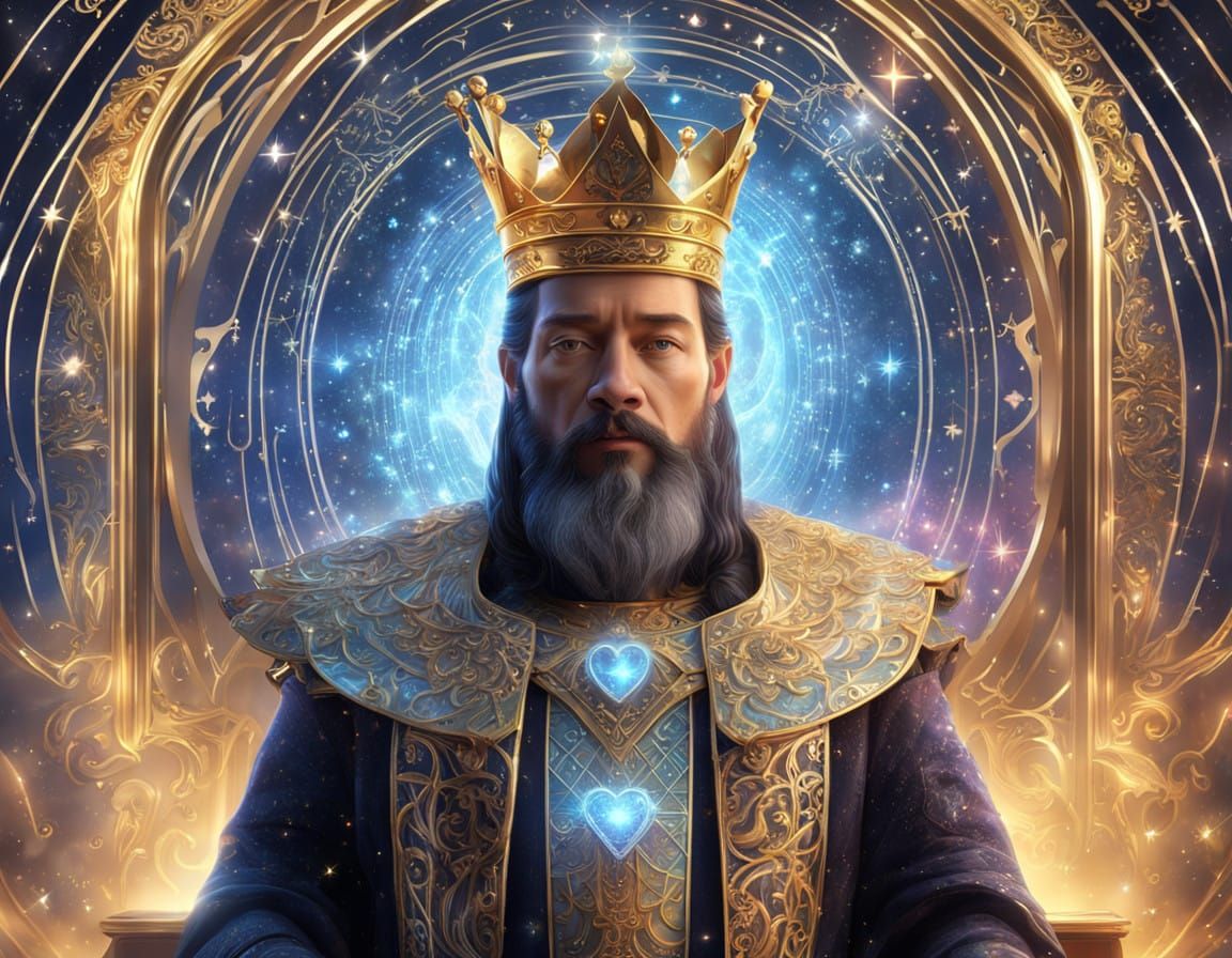 "Fantasy tarot card, 3D hologram style tarot card, prosperity card ...