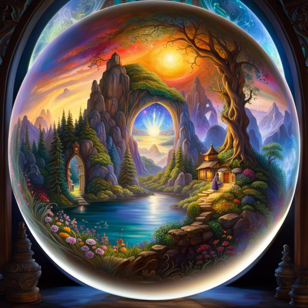 Magical fantasy world - AI Generated Artwork - NightCafe Creator