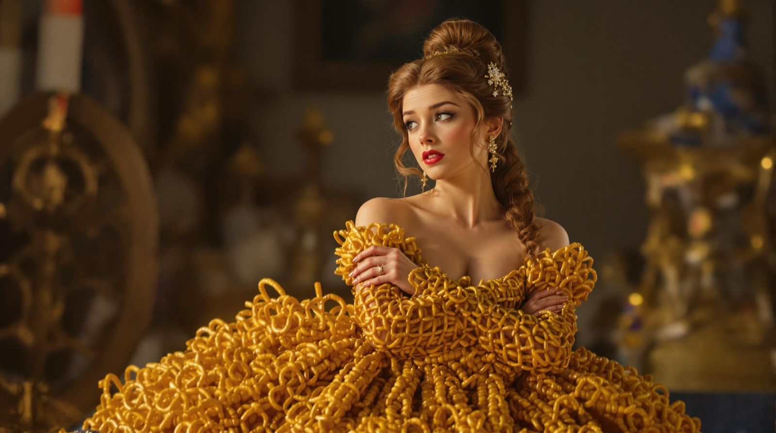 Pretzbelle - Frustrated Pretzel Princess Portrait