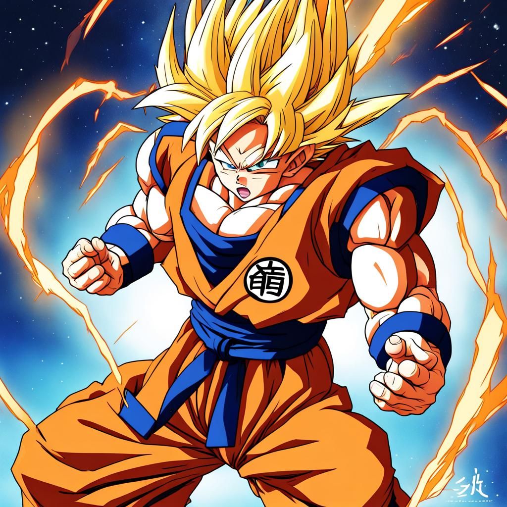 Dragon ball z Goku orange costume. Space suit modern super sayajin ...