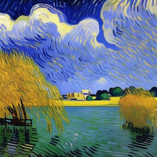 wind in the willows, by van gogh - AI Generated Artwork - NightCafe Creator