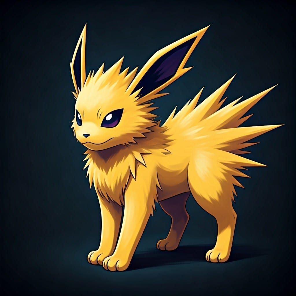 A jolteon from Pokémon - Electric Eevee Evolution as Jolteo...