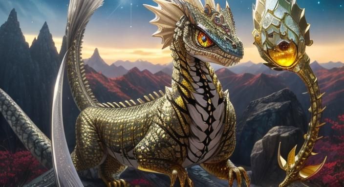 THE ORIGINAL GOLDEN CRYPTID BASILISK - AI Generated Artwork - NightCafe ...