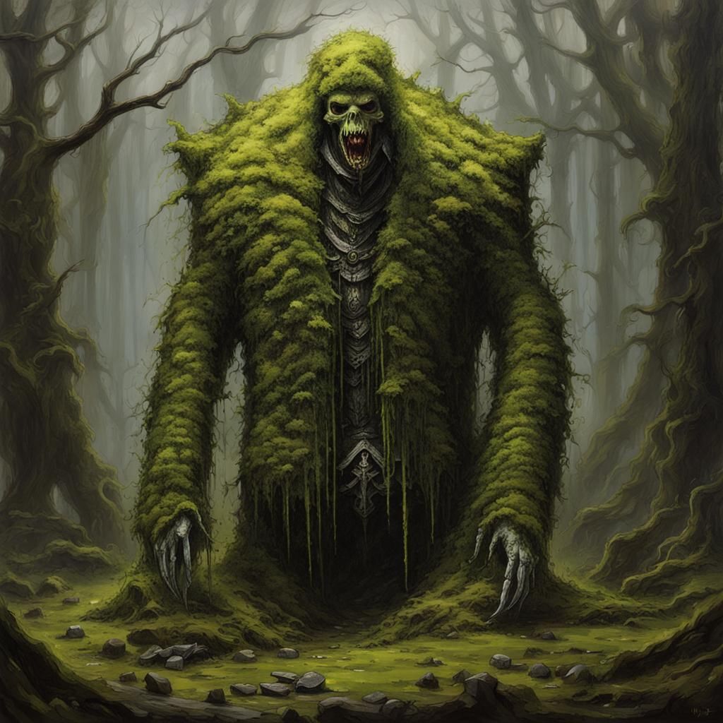 Moss Monster - AI Generated Artwork - NightCafe Creator
