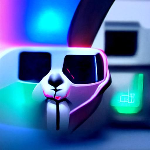 Cyber Bunny - AI Generated Artwork - NightCafe Creator