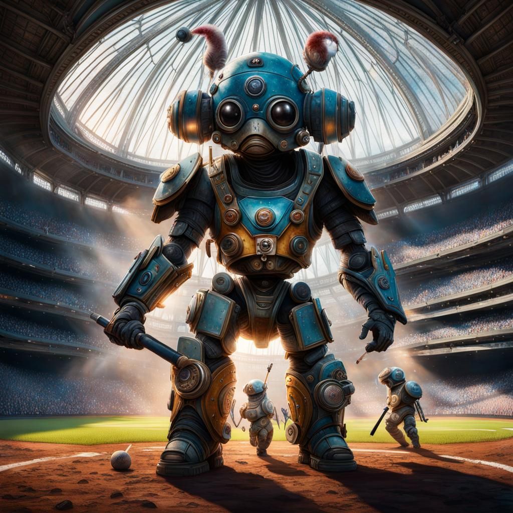 Intergalactic Baseball - AI Generated Artwork - NightCafe Creator