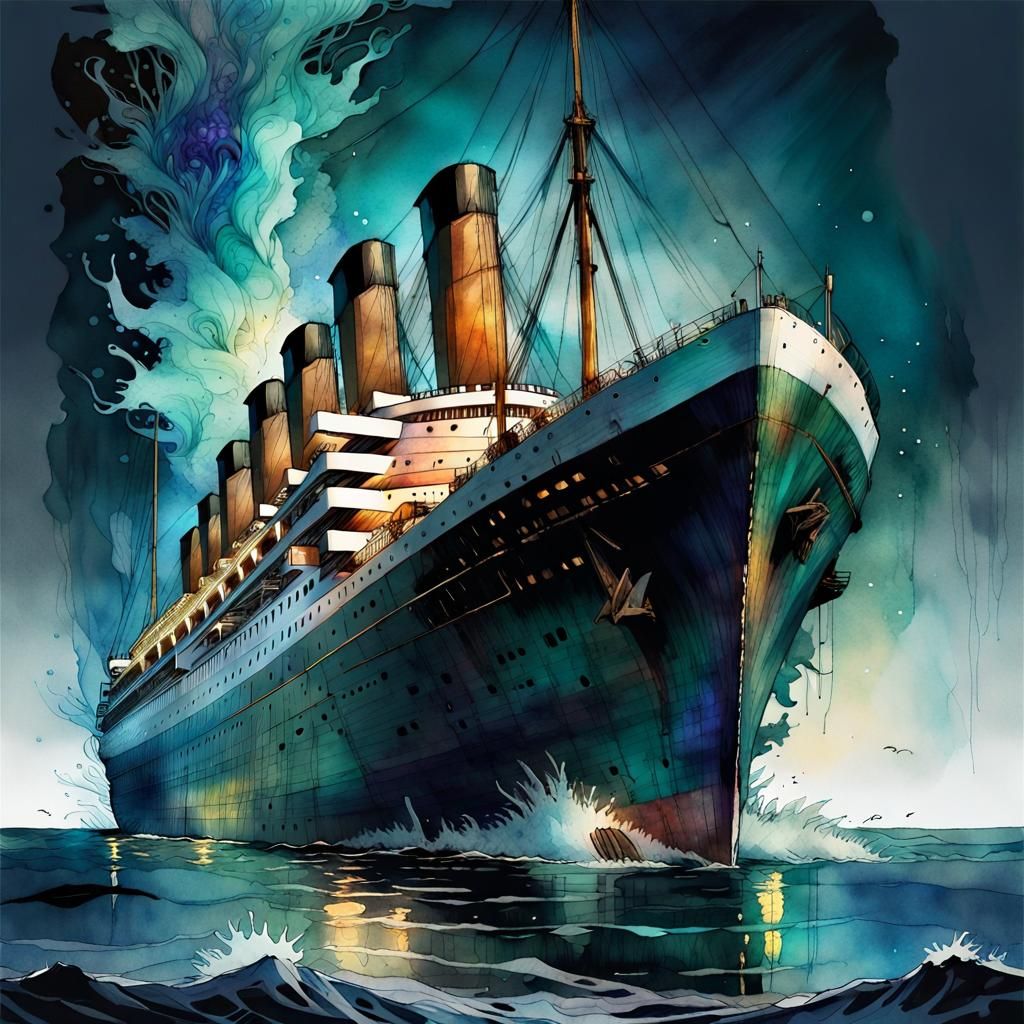 Titantic - AI Generated Artwork - NightCafe Creator