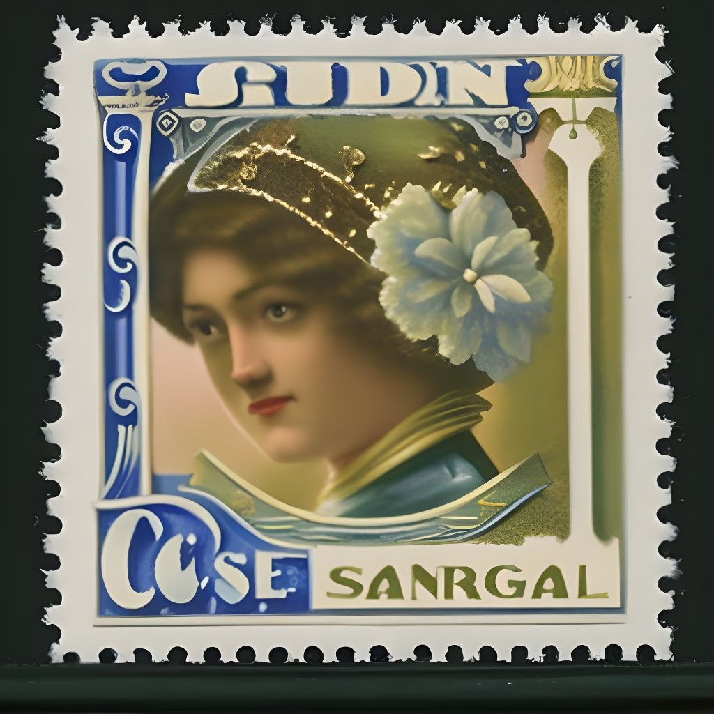 Postage stamp - AI Generated Artwork - NightCafe Creator