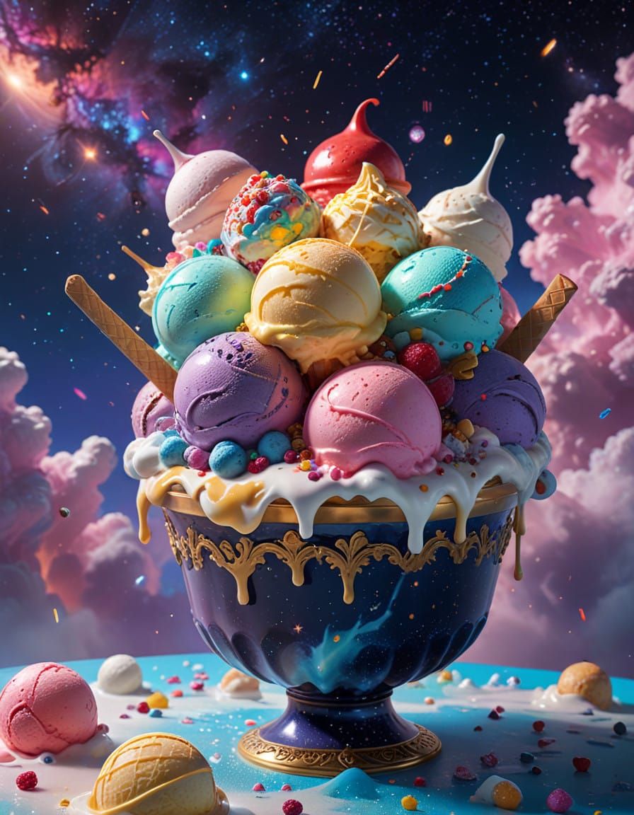 galactic ice cream - Galactic Ice Cream in Cosmic Wonder