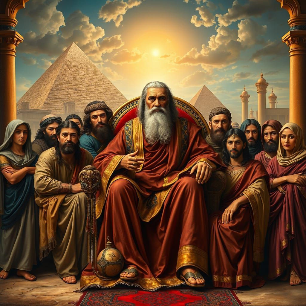 Renaissance Masterpiece: Jacob's Family Journey to... - AI Art