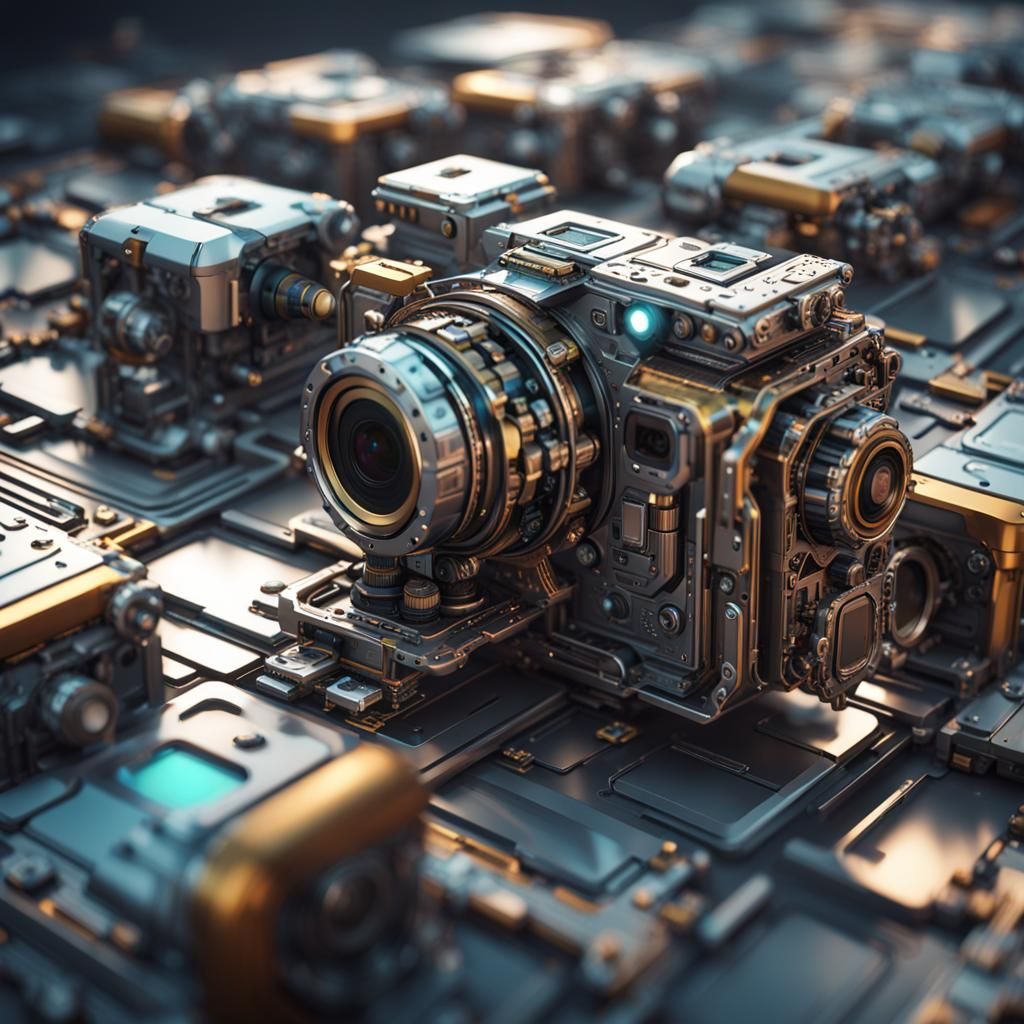 Mechanical digital camera - AI Generated Artwork - NightCafe Creator