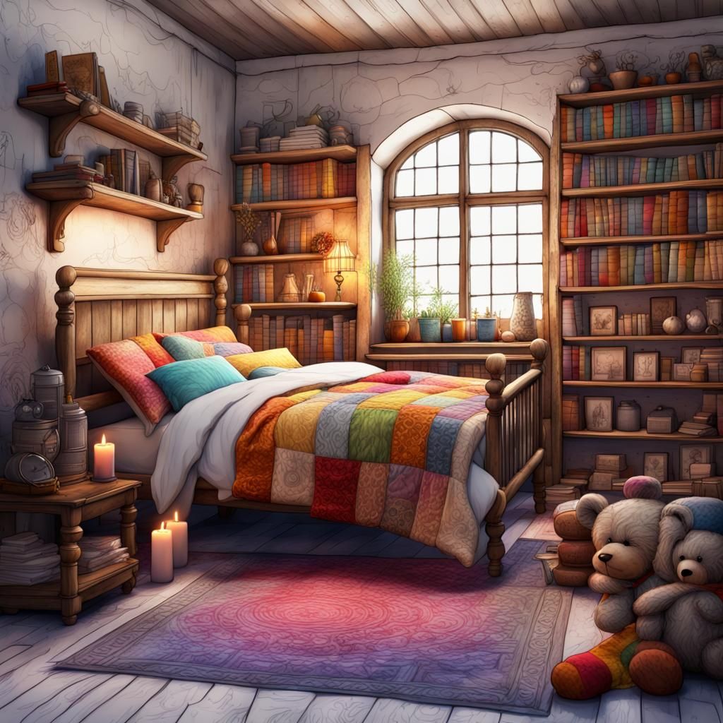 Candles And Patchwork - AI Generated Artwork - NightCafe Creator