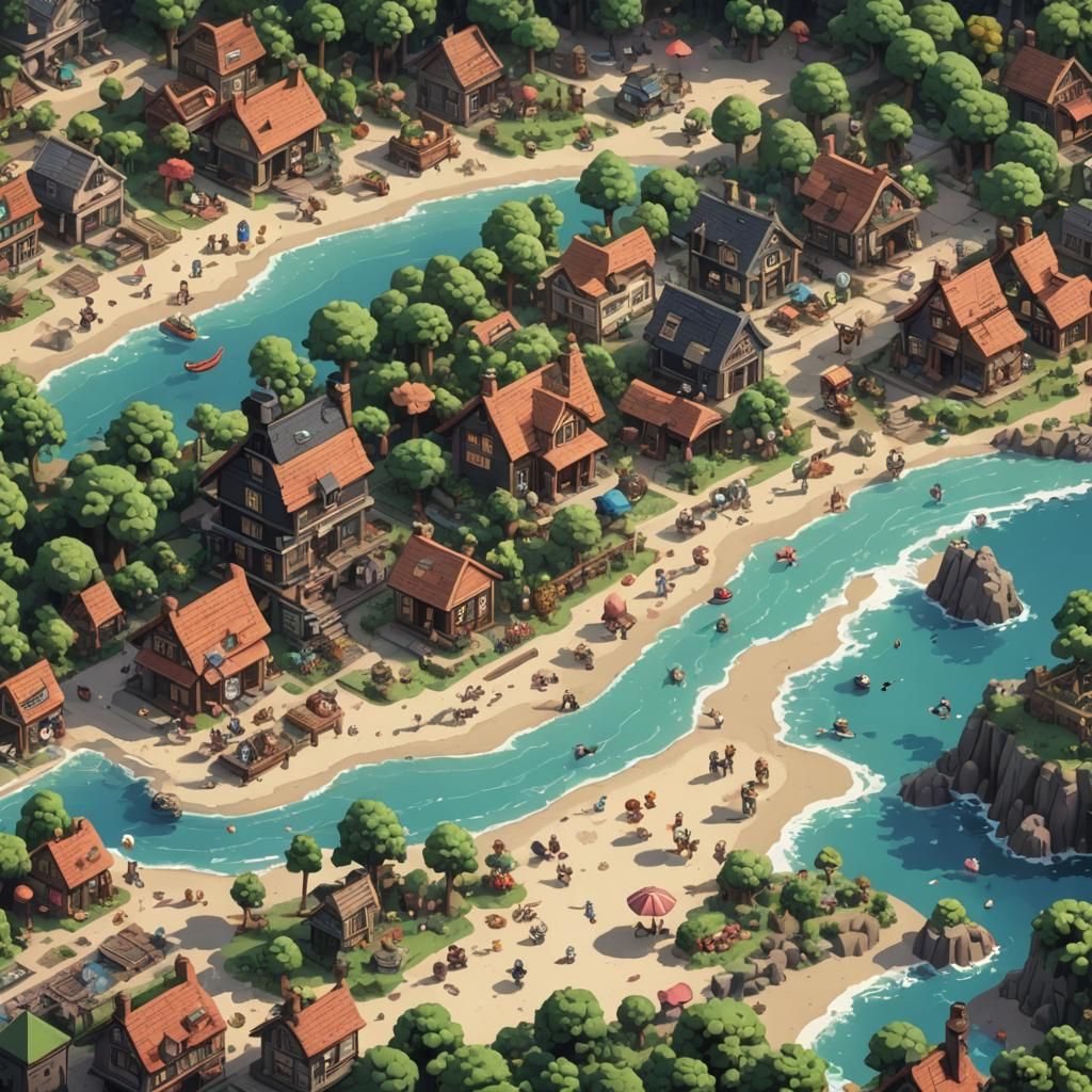 village - AI Generated Artwork - NightCafe Creator