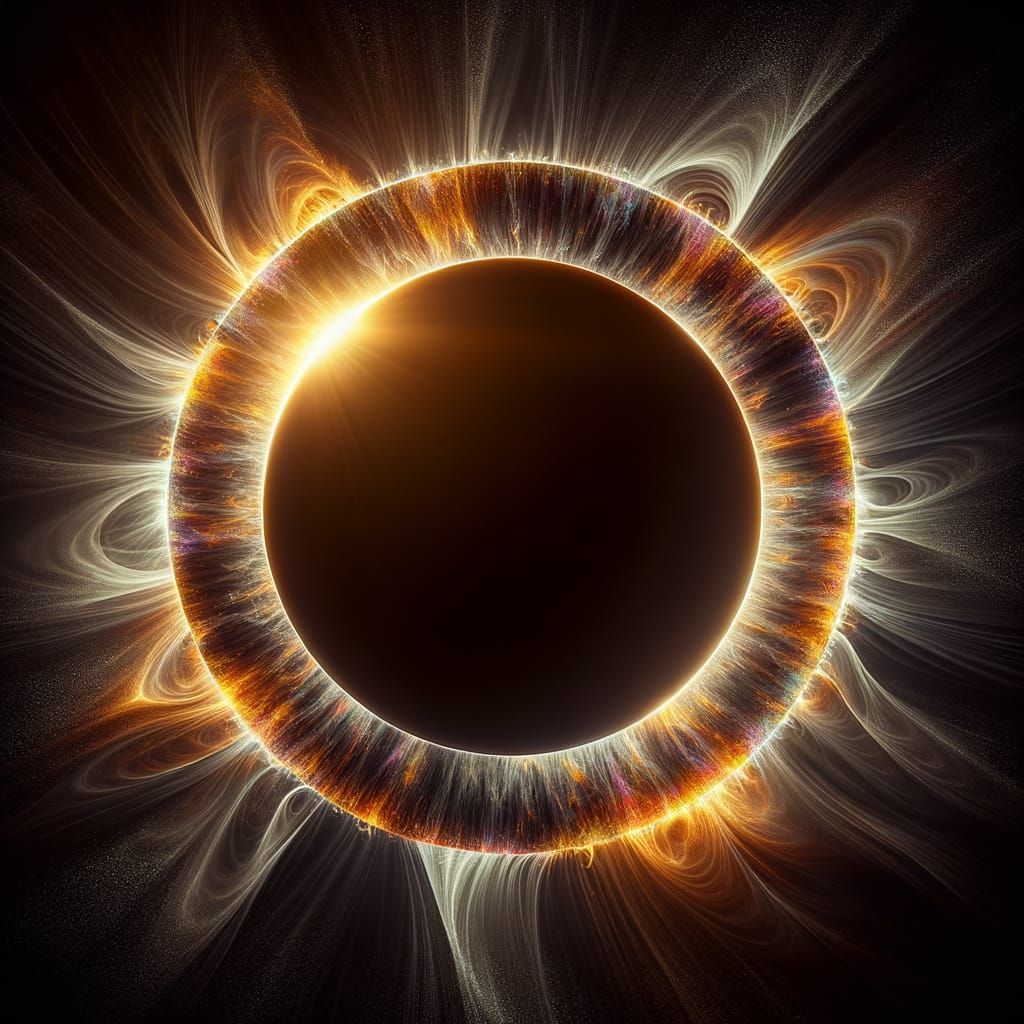 Dramatic Solar Eclipse - AI Generated Artwork - NightCafe Creator