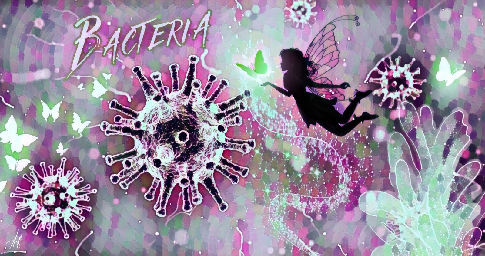 Beautiful Bacteria Pointillism - AI Generated Artwork - NightCafe Creator