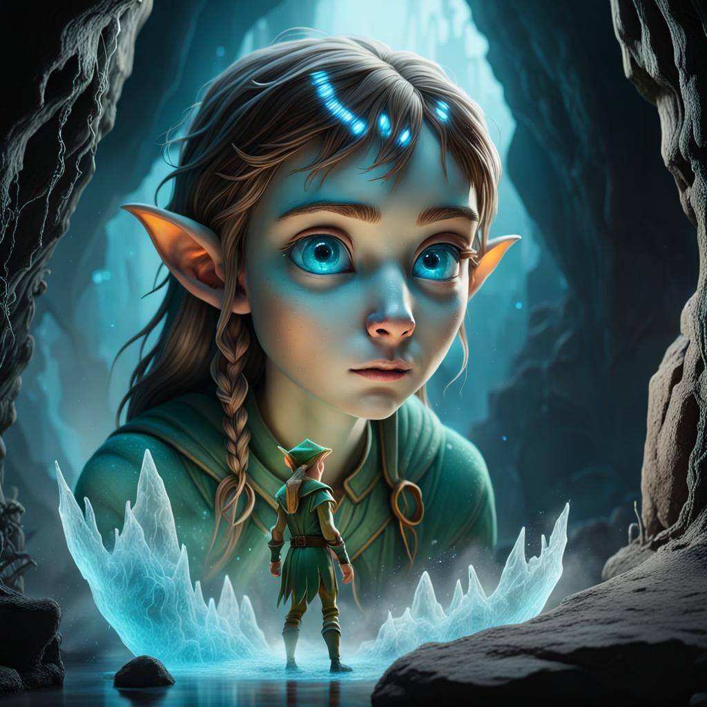 An Elf in a Cave. - AI Generated Artwork - NightCafe Creator