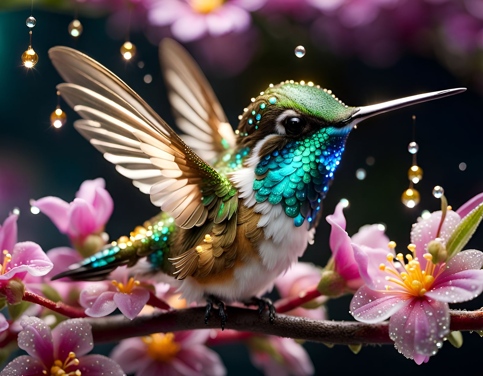 Hummingbird - AI Generated Artwork - NightCafe Creator
