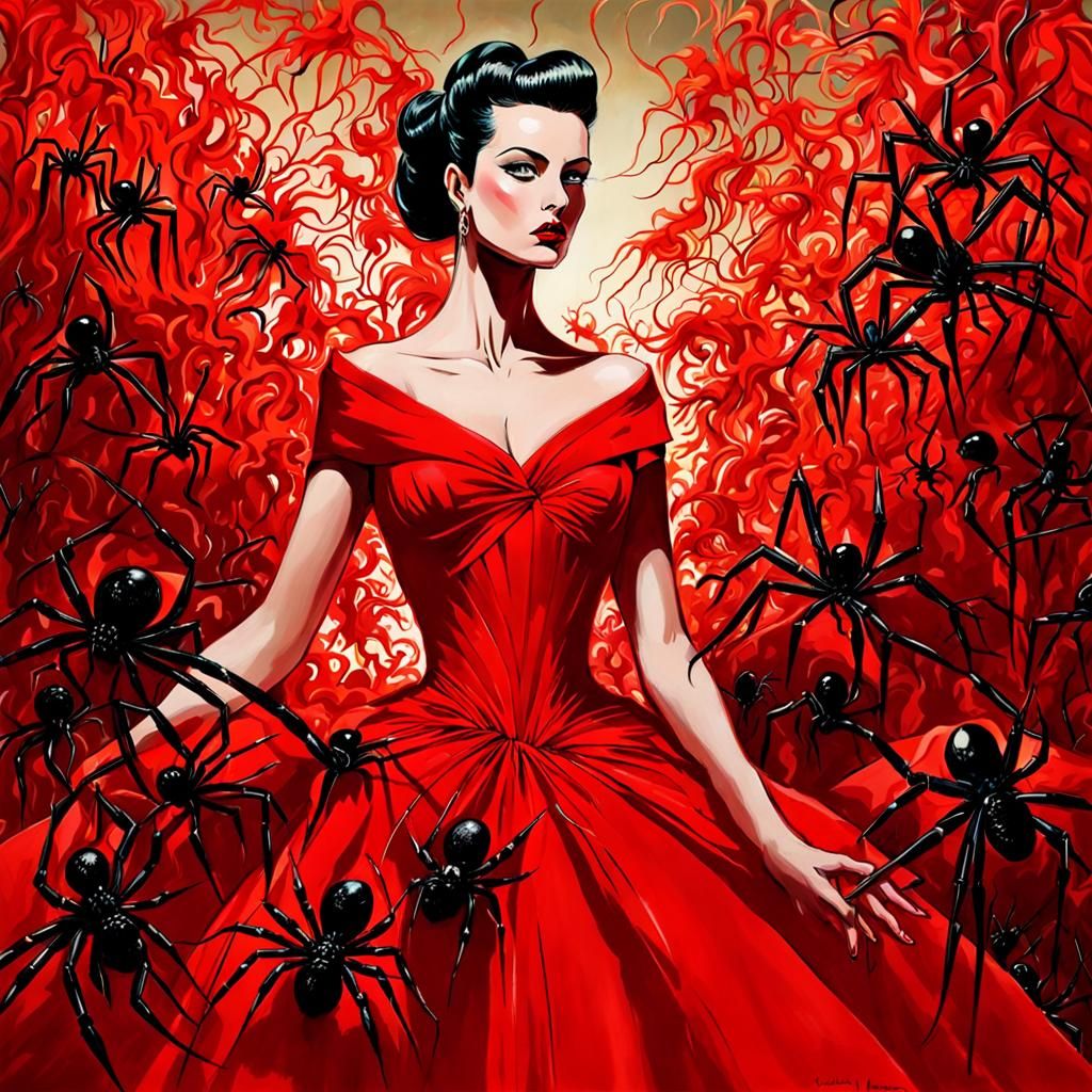 Sewing spiders 🕷️ - AI Generated Artwork - NightCafe Creator