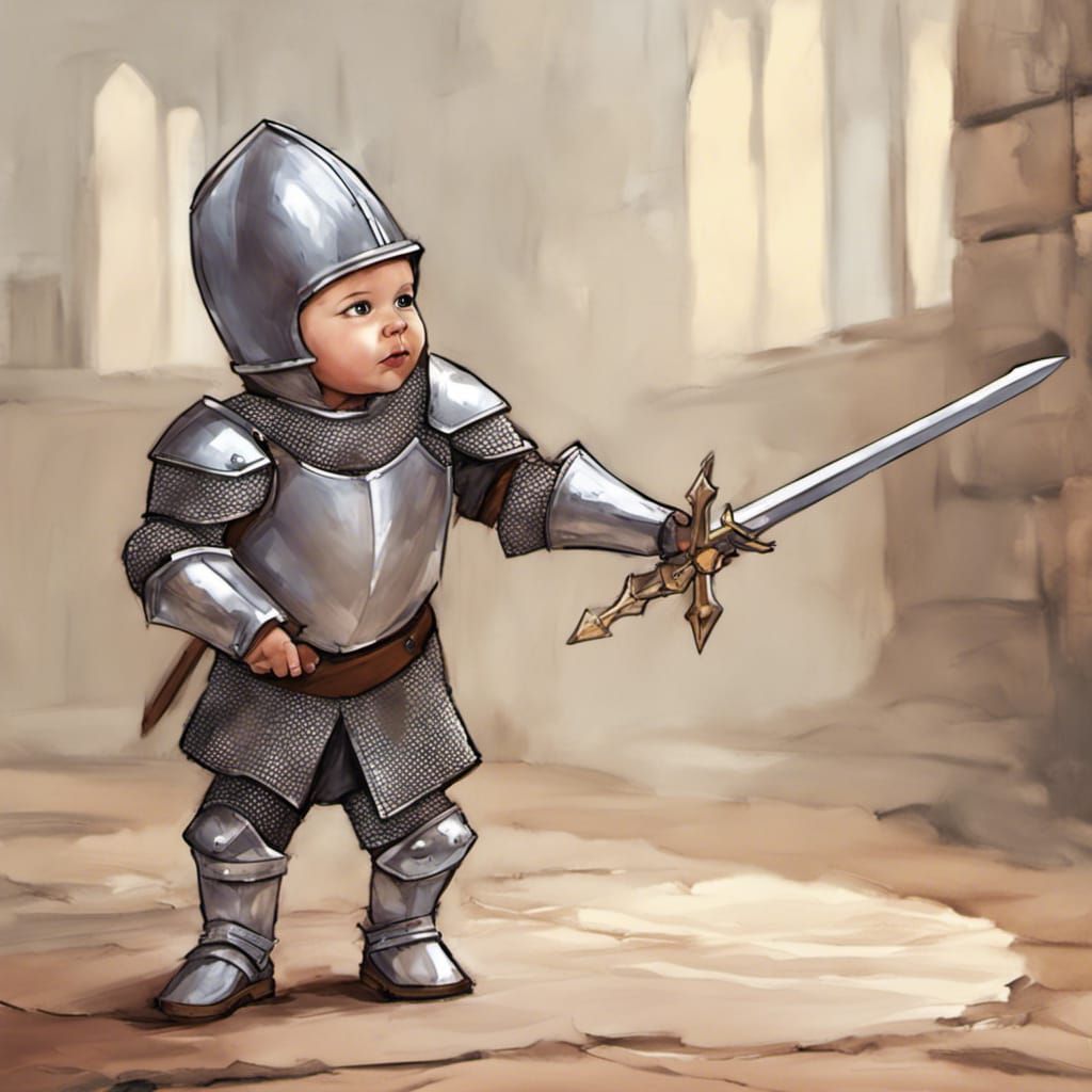 toddler knight - AI Generated Artwork - NightCafe Creator