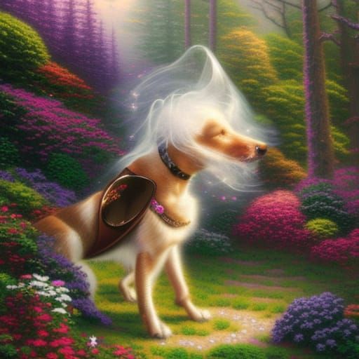Mystical Dog - AI Generated Artwork - NightCafe Creator