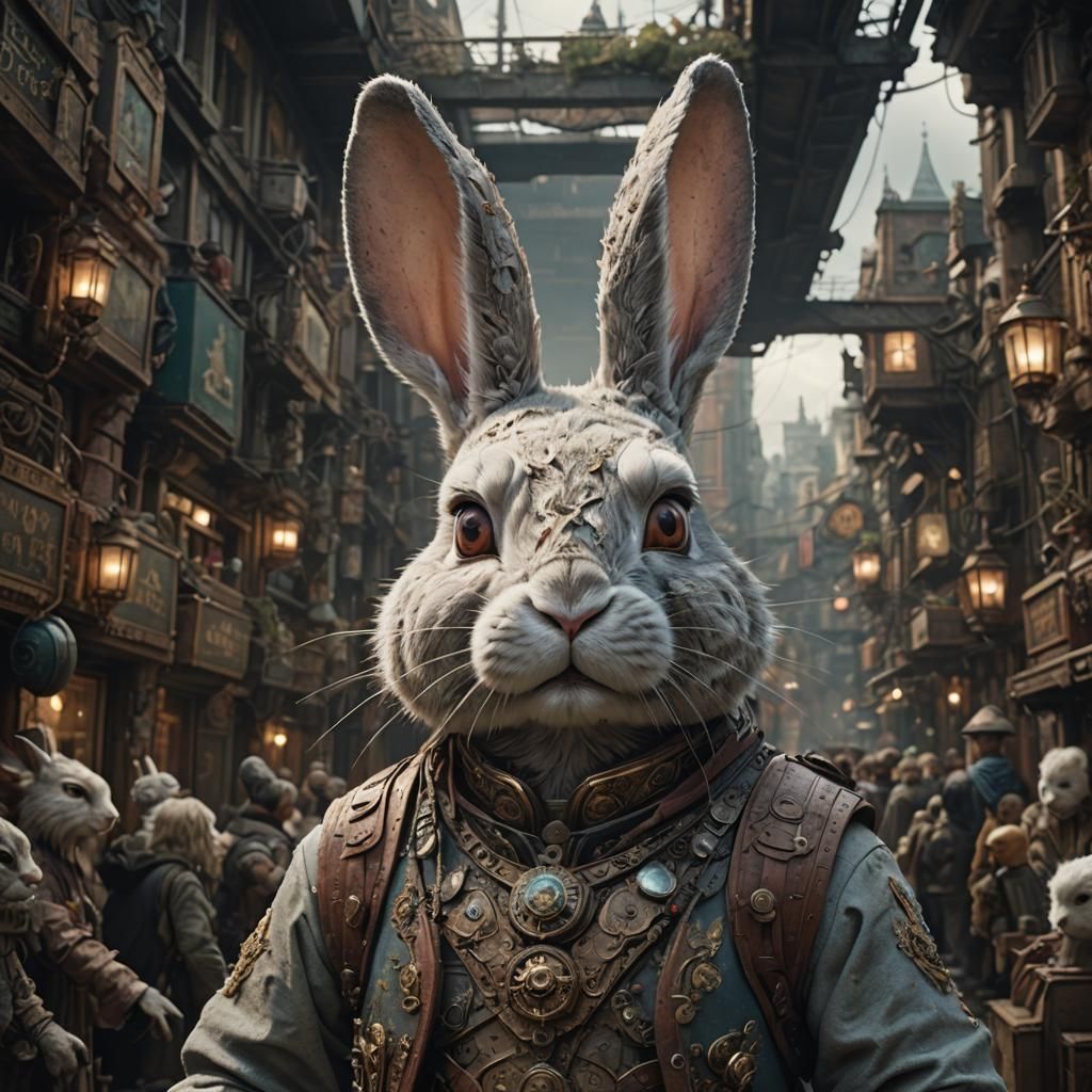 Humanoid Rabbit - AI Generated Artwork - NightCafe Creator