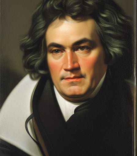 Beethoven in the 1970's - AI Generated Artwork - NightCafe Creator