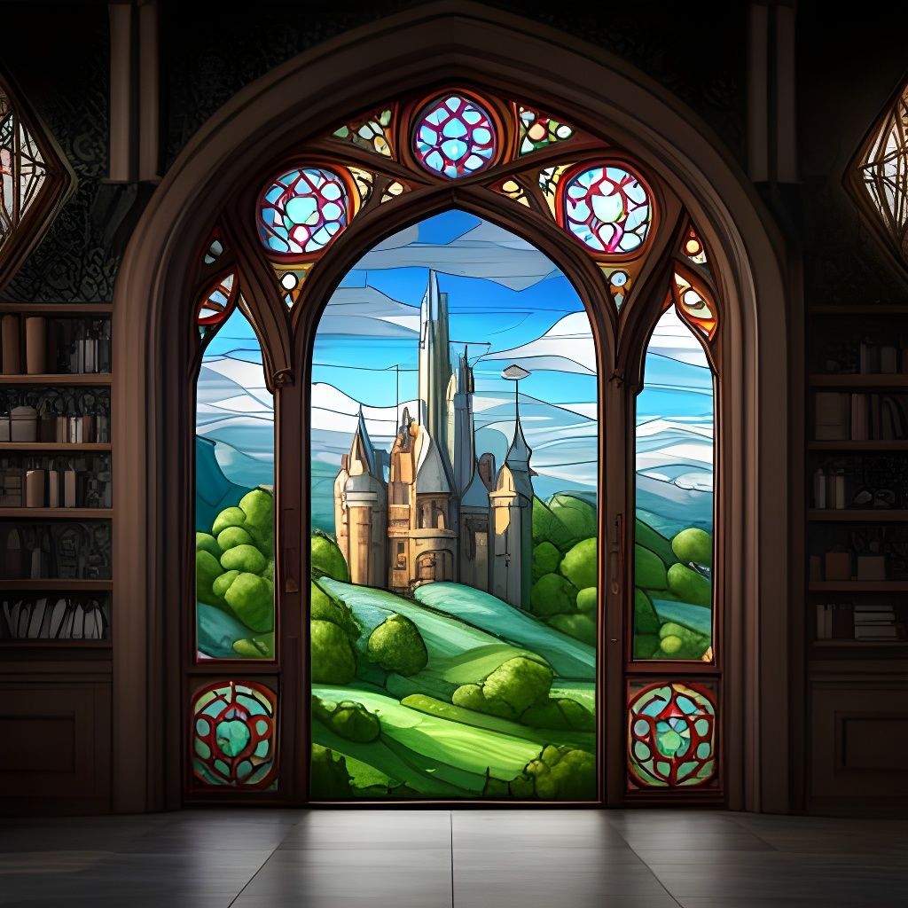 Fairy Tale Window - AI Generated Artwork - NightCafe Creator