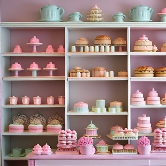 miniature dollhouse bakery : r/nightcafe