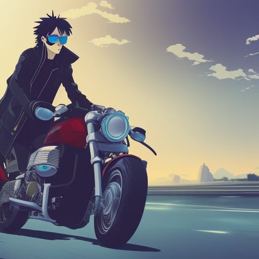 Cool Motorcycle Dudes - AI Generated Artwork - NightCafe Creator