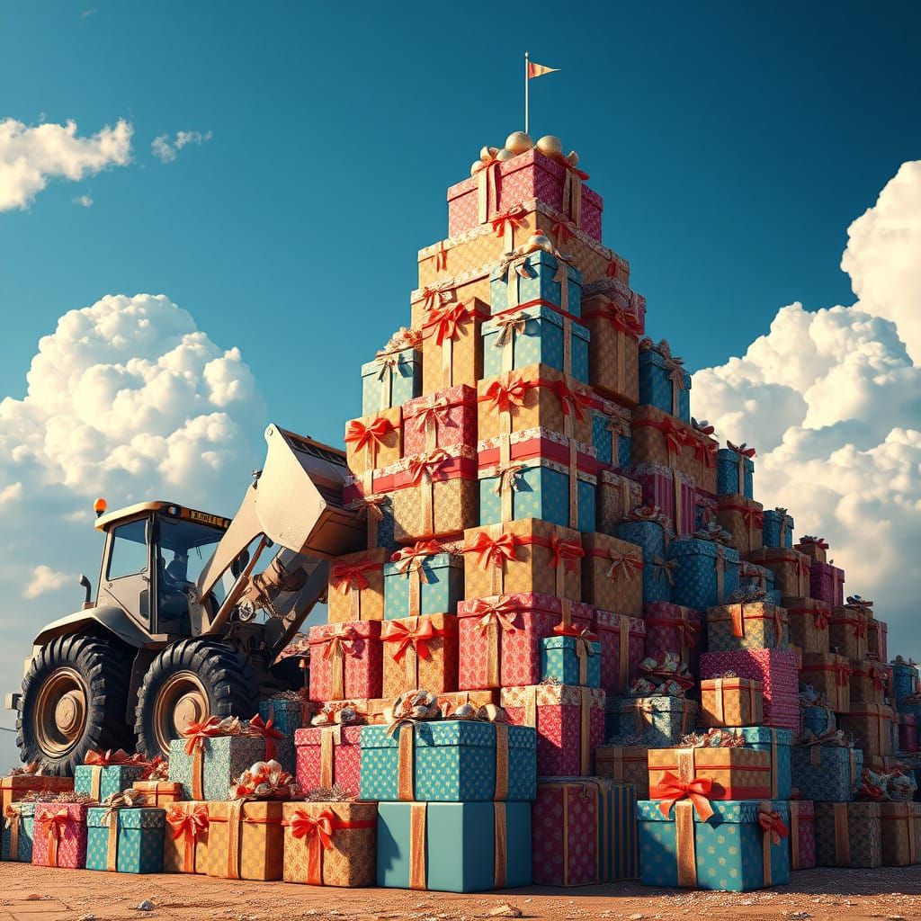 Surreal Prize Pyramid Reveal in Detailed Matte Pai... - AI Art